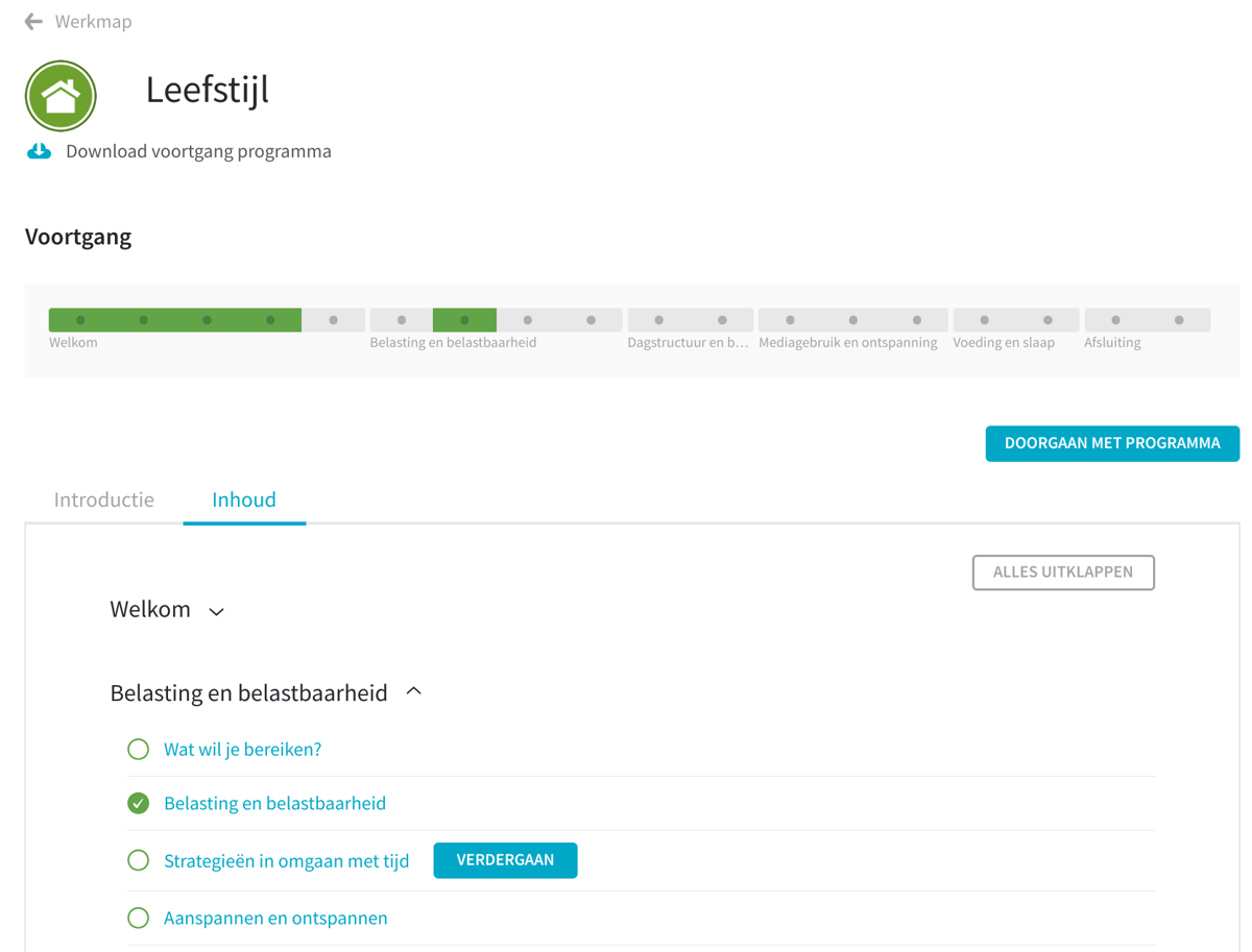 Een programma volgen - wegwijs voor cliënten