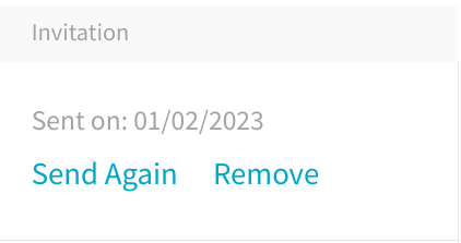 Invitations: Changing the data